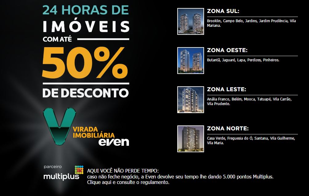 Construtora Even "paga" 5.000 pontos Multiplus (TAM) por sua